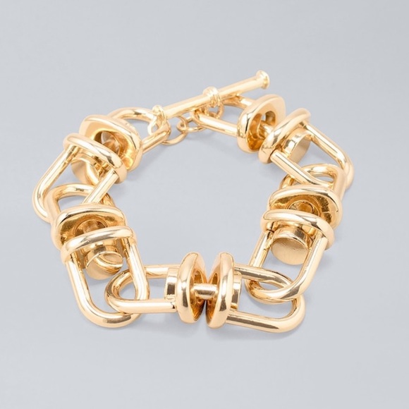 Ann Taylor | Jewelry | Whbm Link And Bolt Goggle Bracelet | Poshmark